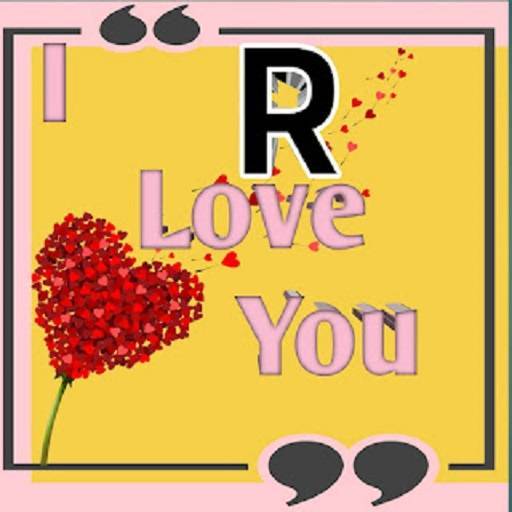 R Love Photo DP | Cute R love Heart Images